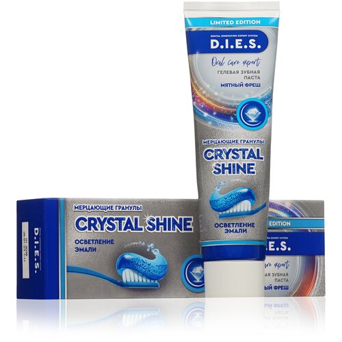 Зубная паста D.I.E.S. комплексный уход, Crystal Shine Мятный Фреш 75 мл.