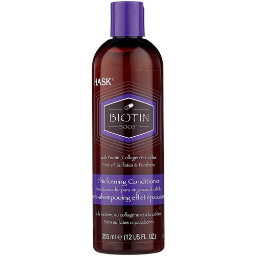 Hask кондиционер Biotin Boost Thickening для придания объема тонким волосам, 355 мл