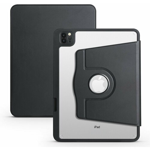 Чехол для iPad Air 10.9" (2020-2022) / iPad Pro 11" (2018-2022) с подставкой 360 и держателем для стилуса черный