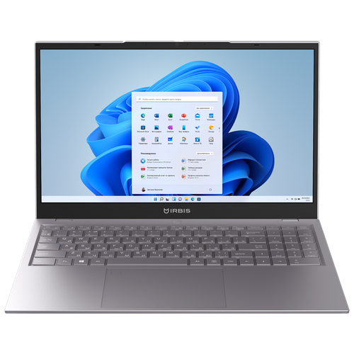 Ноутбук IRBIS 15N 15.6" FHD (1920x1080) IPS AG, Core i5-1155G7,8Gb DDR4-3200(1),256Gb SSD, Wi-Fi 6+BT 5,5300mAh, Metal Case, Kb