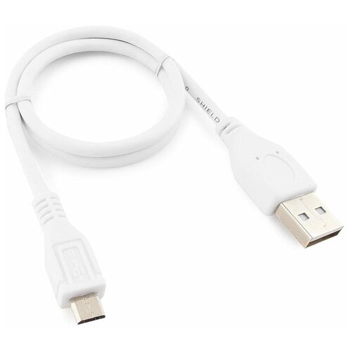 Кабель USB 2.0 Тип A - B micro Cablexpert CCP-mUSB2-AMBM-W-0.5M 0.5m