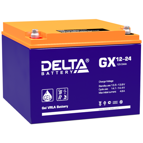 Аккумуляторная батарея DELTA Battery GX 12-24 12В 24 А·ч