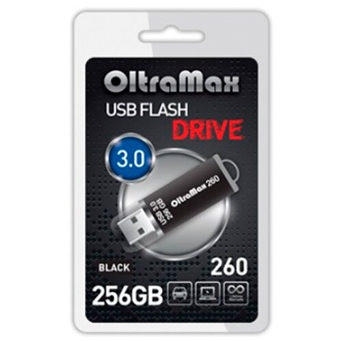 OltraMax Накопитель USB Flash_256Gb OltraMax 260 USB3.0 Black #OM-256GB-260-Black