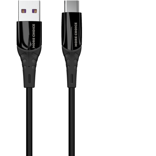 Дата-кабель USB 3.0A для Type-C More choice K32Sa силикон 1м Black