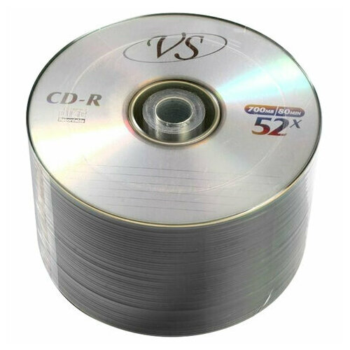 Диски CD-R VS 700 Mb 52x, Bulk, VSCDRB5001