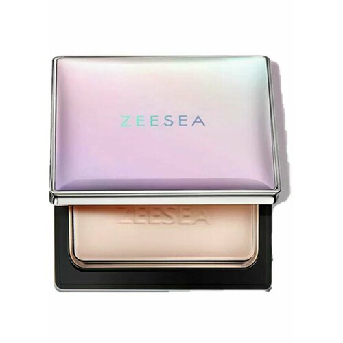 Пудра компактная, Zeesea, Refreshing silky powder, тон BC02, телесный, 8 г