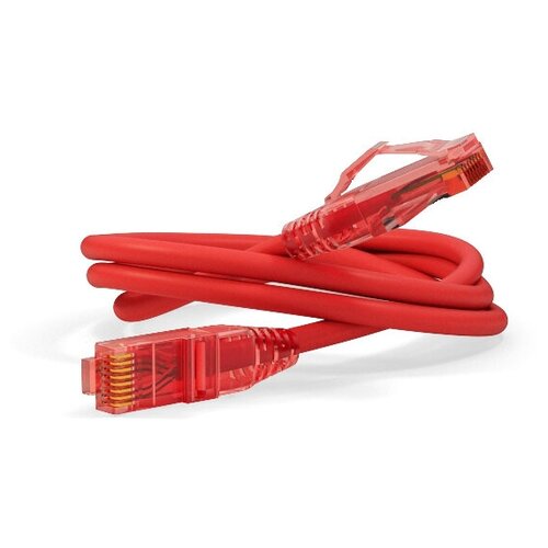 Патч-корд Hyperline PC-LPM-UTP-RJ45-RJ45-C5e-1.5M-LSZH, 1.5 м, красный