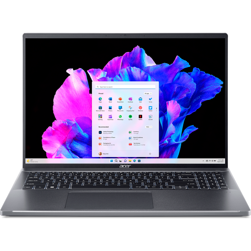 Ноутбук Acer Swift Go SFG16-71-711P 16" 3.2K OLED/Core i7-1355U/16GB/1TB SSD/Iris Xe Graphics/Win 11 Home/RUSKB/серый (NX. KFSER.003)