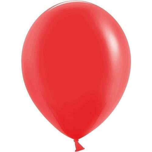 Шарики воздушные (10'/25 см) Красный, пастель, 100 шт. набор шаров на праздник