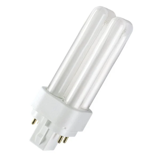 Лампа люминесцентная OSRAM DULUX D/E 13W/830 G24q-1 (тёплый белый 3000К)
