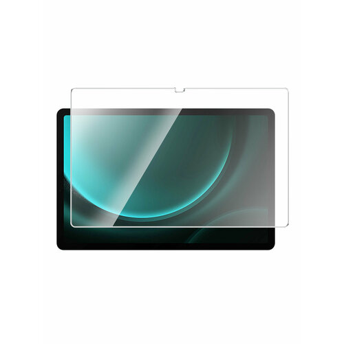 Защитное стекло для Samsung Galaxy Tab S9 FE 10.9" на экран, (гибридное: пленка+стекловолокно), прозрачное тонкое Hybrid Glass, Miuko