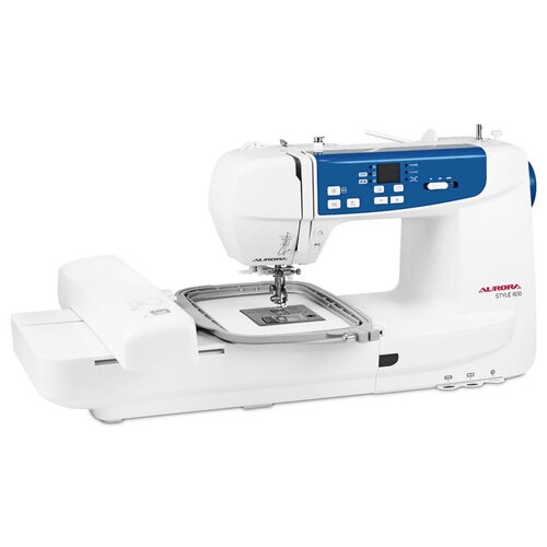 Швейная машина Aurora Style 800 с вышивальным модулем, белый