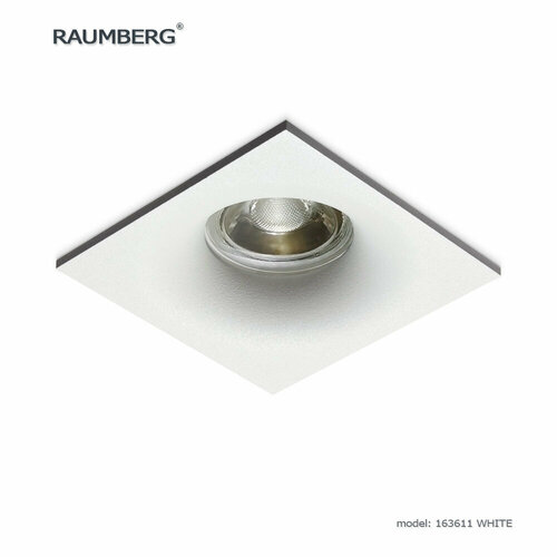 Встраиваемый светильник RAUMBERG 163611 wh белый под светодиодную лампу GU10