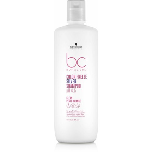 Schwarzkopf Bonacure Clean Performance Color Freeze Silver - Шампунь нейтрализующий 1000 мл