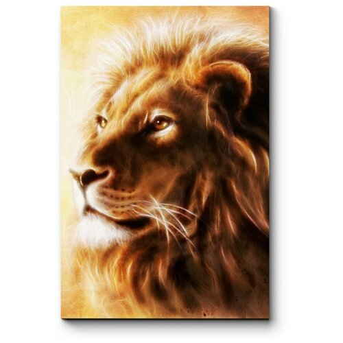 Модульная картина Великий и могучий лев 40x60