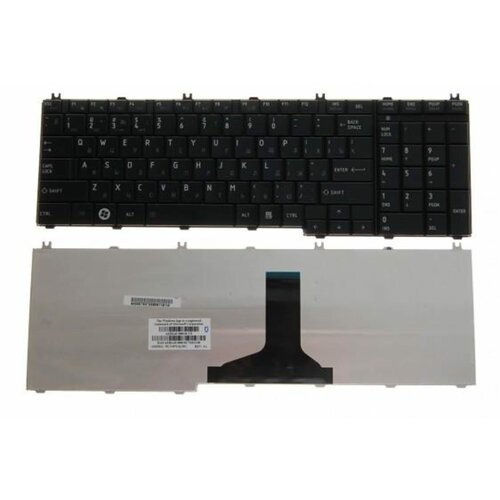 Клавиатура для ноутбука Toshiba Satellite C650/C655/C655D/C660/L650/L655/L670/L675/L750 черная