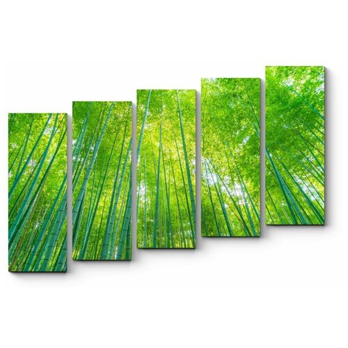 Модульная картина Бамбуковый лес 120x84