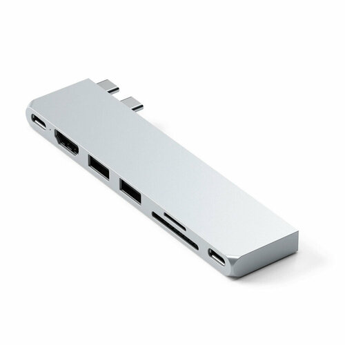 Адаптер Satechi USB-C Pro Hub Slim Adapter серебристый