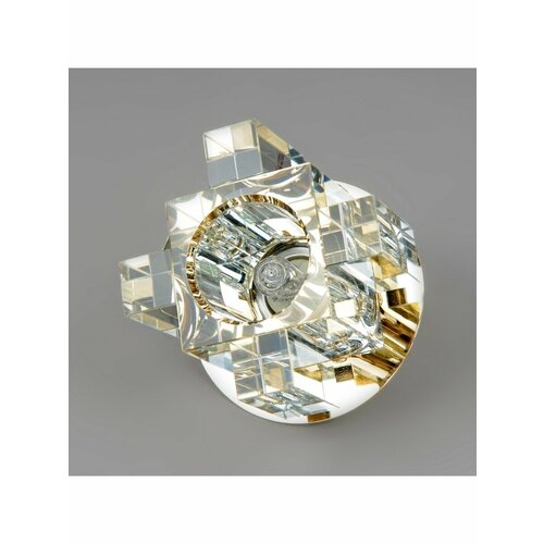 1037-G9-Cl-Gl Светильник точечный прозрачный-золото