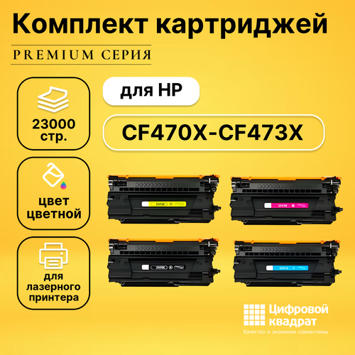 Набор картриджей DS 657X (CF470X-CF473X)