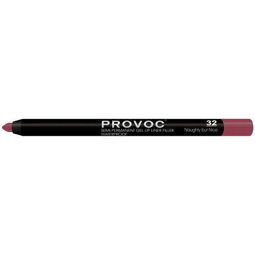 Provoc гелевая подводка в карандаше для губ Semi-Permanent Gel Lip Liner, 32 naughty but nice