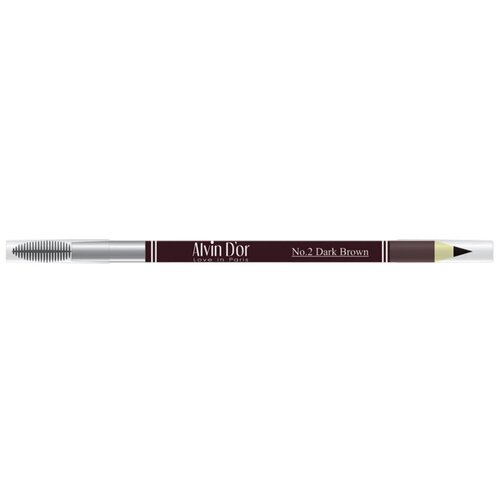 Alvin D'or Карандаш для бровей Professional Eyebrow, оттенок 02 dark brown