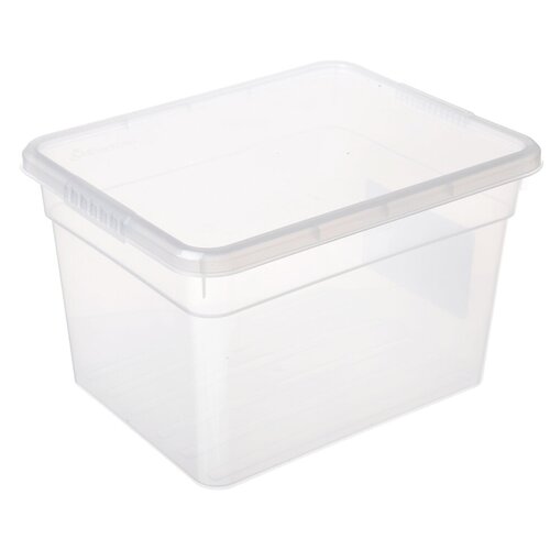 Контейнер для хранения FunBox Basic, 19.6х15.4х24.6 см, белый/прозрачный