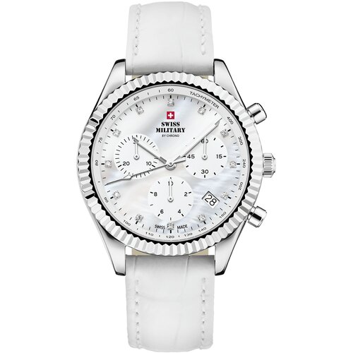 Наручные часы SWISS MILITARY BY CHRONO SM30207.06, белый, серебряный
