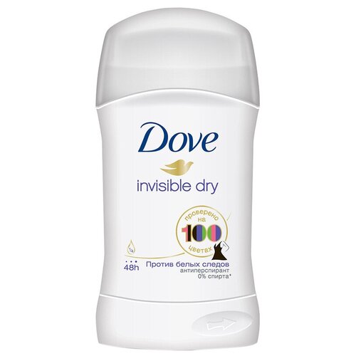 Dove Дезодорант-антиперспирант стик Невидимый для женщин 40 мл, 4 шт.