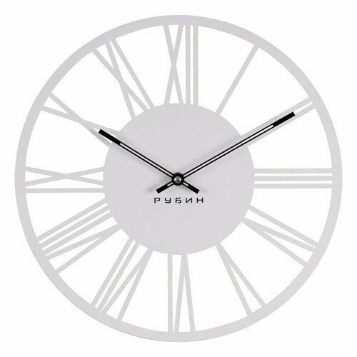 Рубин Часы настенные: Лофт, "Рим", бесшумные, d-35 см