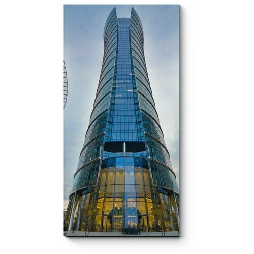 Модульная картина Зеркальная башня, Варшава70x140