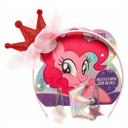 Набор аксессуаров для волос "Пинки Пай": ободок, заколки 3шт, My Little Pony (1шт)