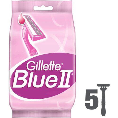 Gillette Одноразовая женская бритва Gillette Blue 2, 5 шт.