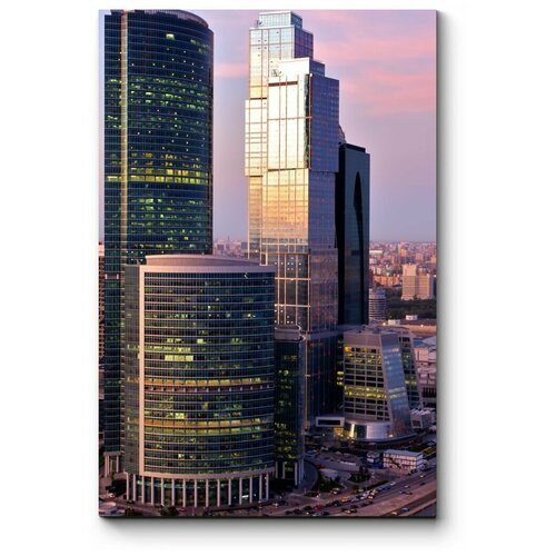 Модульная картина Москва на закате 30x45