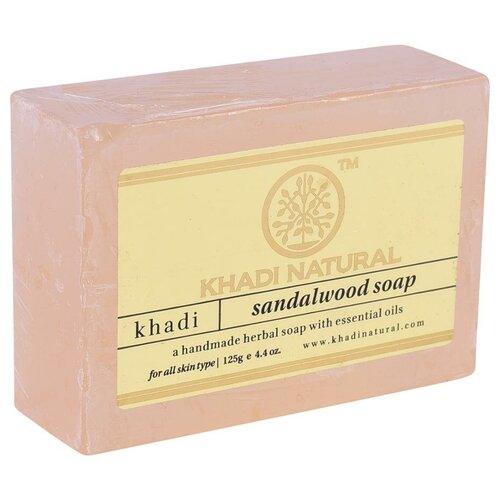 Khadi Natural Мыло кусковое Sandalwood Soap, 125 мл, 125 г