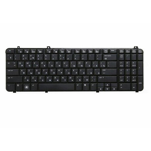 Клавиатура для ноутбука HP Pavilion dv6-2012sf матовая черная