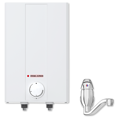 Накопительный электрический водонагреватель Stiebel Eltron ESH 5 O-N Trend, кран, белый