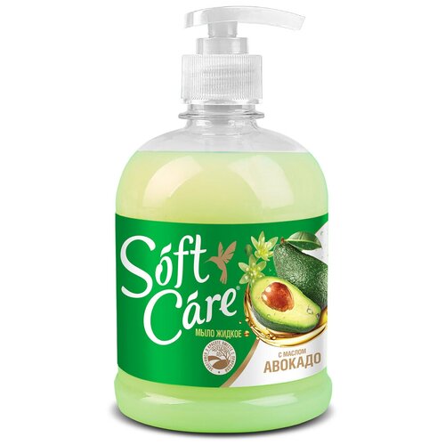 Romax Мыло жидкое Soft Care с маслом авокадо, 500 мл, 500 г