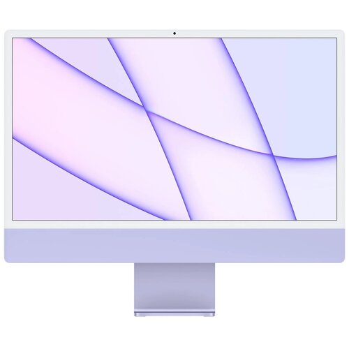 24" Моноблок Apple iMac 24" 2021 г. Z130002A6, 4480x2520, Apple M1 2.064 ГГц, RAM 16 ГБ, SSD 512 ГБ, Apple M1 8-Core, MacOS, фиолетовый
