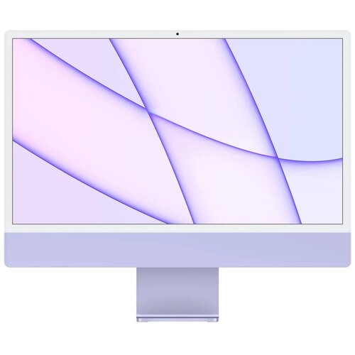 24" Моноблок Apple iMac 24" 2021 г. Z130002A8, 4480x2520, Apple M1 2.064 ГГц, RAM 16 ГБ, SSD 1 ТБ, Apple M1 8-Core, MacOS, фиолетовый