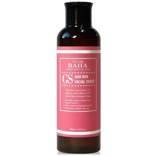 COS DE BAHA Тонер отшелушивающий AHA/BHA GS, 200 мл