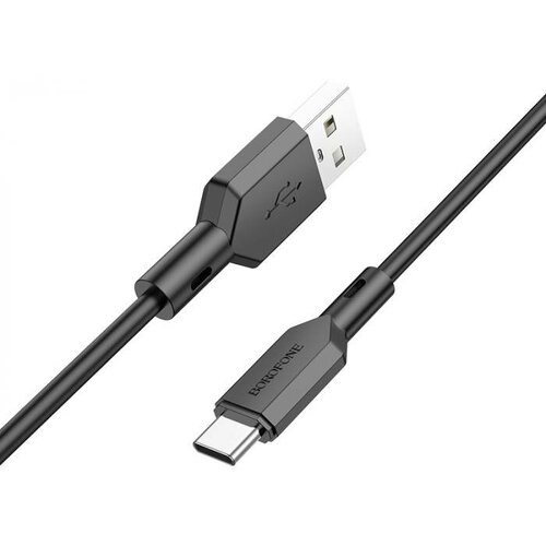 Кабель USB BOROFONE BX70 для Type-C, 3.0A, длина 1м, черный