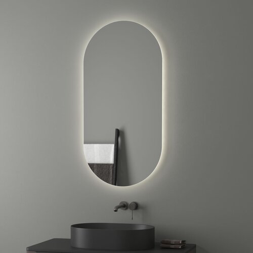 Зеркало настенное Овальное с LED-подсветкой Ledshine EVOFORM 60х120 см, BY 2588