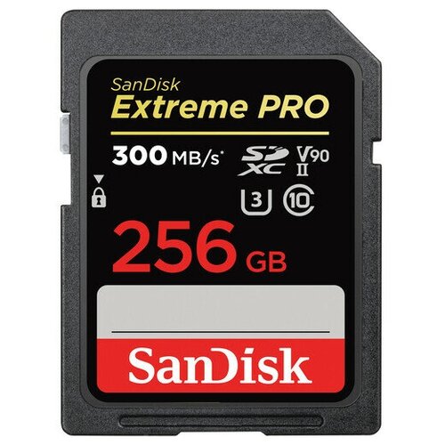 Карта памяти SanDisk Extreme Pro SDXC 256GB UHS-II U3 V90 R300/W260MB/s (SDSDXDK-256G-GN4IN)