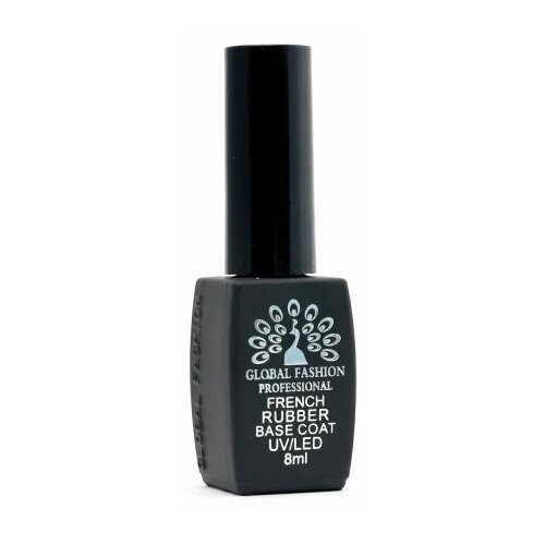 Global Fashion Базовое покрытие Rubber Base Coat French, 12, 8 мл