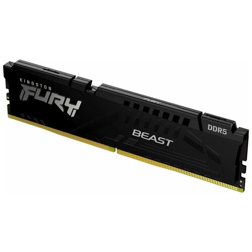 Модуль памяти Kingston 16GB DDR5 5600 DIMM FURY Beast Black XMP Gaming Memory KF556C40BB-16 Non-ECC, CL40, 1.25V, 1RX8 288-pin 16Gbit