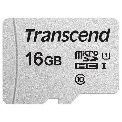 Карта памяти Transcend 300S microSDHC 16Gb UHS-I Cl10 +ад, TS16GUSD300S-A