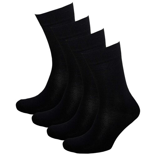 Носки STATUS, 4 пары, размер 27, черный