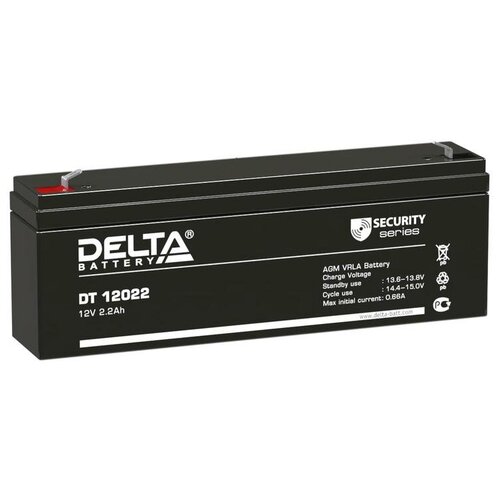 Аккумулятор 12В 2.2А. ч Delta DT 12022 (8шт. в упак.)