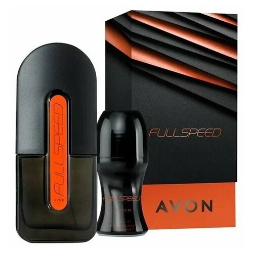 Парфюмерно-косметический набор "Full Speed для него" AVON. Туалетная вода Full Speed для него (75 мл) + Дезодорант с шариковым аппликатором (50 мл)